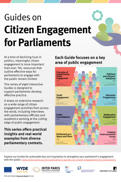 Developing Guides on Citizen Engagement for Parliaments | School of ...
